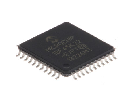 PIC18F45K22-E/PT | Microchip PIC18F 系列 8 bit PIC MCU PIC18F45K22-E/PT, 16MHz, 256 B，32768 B ROM ...