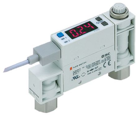 PFM750S-C8-A-W | SMC 50 L/min PBT 流体 流量计 PFM750S-C8-A-W, 750kPa最大压力, 24 V 直流电源 | SMC|744-0717