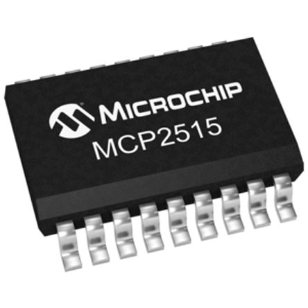 MCP2515-I/SO | Microchip MCP2515-I/SO 1MBps CAN 控制器, 支持CAN 2.0B标准, 睡眠，待机断电, 18引脚 SOIC W封装 ...
