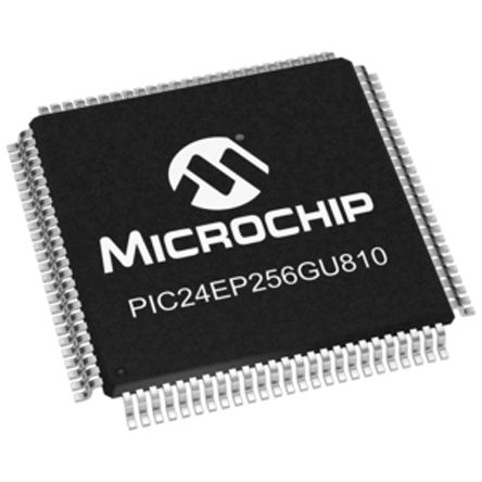 PIC24EP256GU810-I/PF | Microchip PIC24EP 系列 16 bit PIC MCU PIC24EP256GU810-I/PF, 60MHz, 280 kB ...
