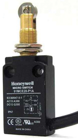 91MCE28-P1 | Honeywell 91MCE 系列 压铸锌外壳 IP67 快速动作 限位开关 91MCE28-P1, 常开/常闭, 300V | Honeywell|808-3072