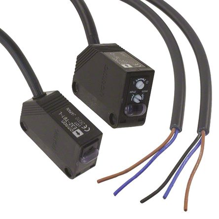 E3Z-T61-D 2M | Omron 15 m 红外 LED 光源 矩形 直通光束（接收器） 光电传感器 E3Z-T61-D 2M, NPN输出, 预接线电缆, IP67 | Omron ...
